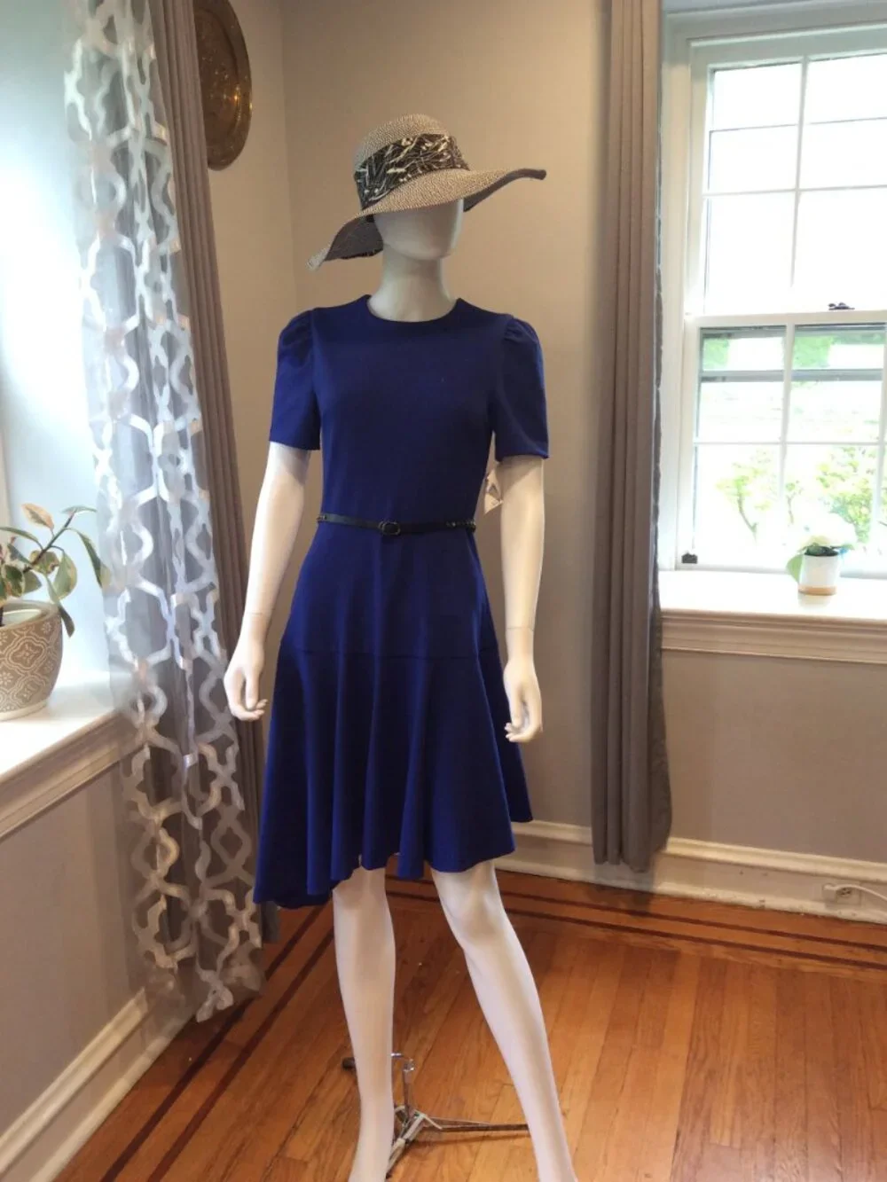 Guess | Dresses | Dkny Royal Blue Fit And Flare Dress Midi | Poshmark